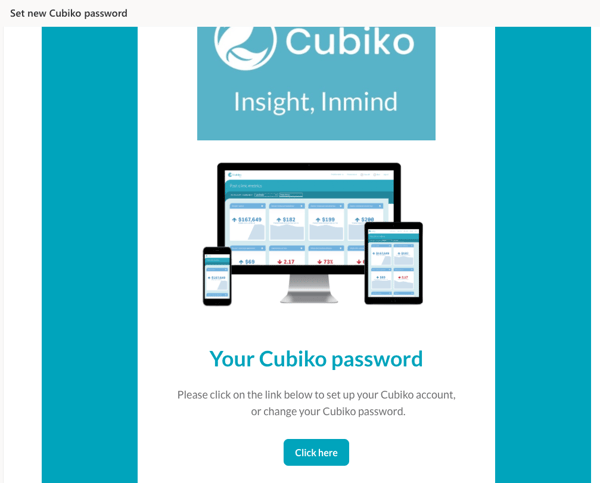 Reset your password and 2FA in Cubiko