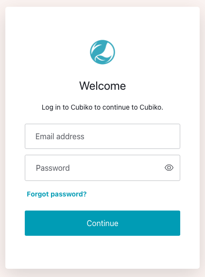 Guide to logging into Cubiko