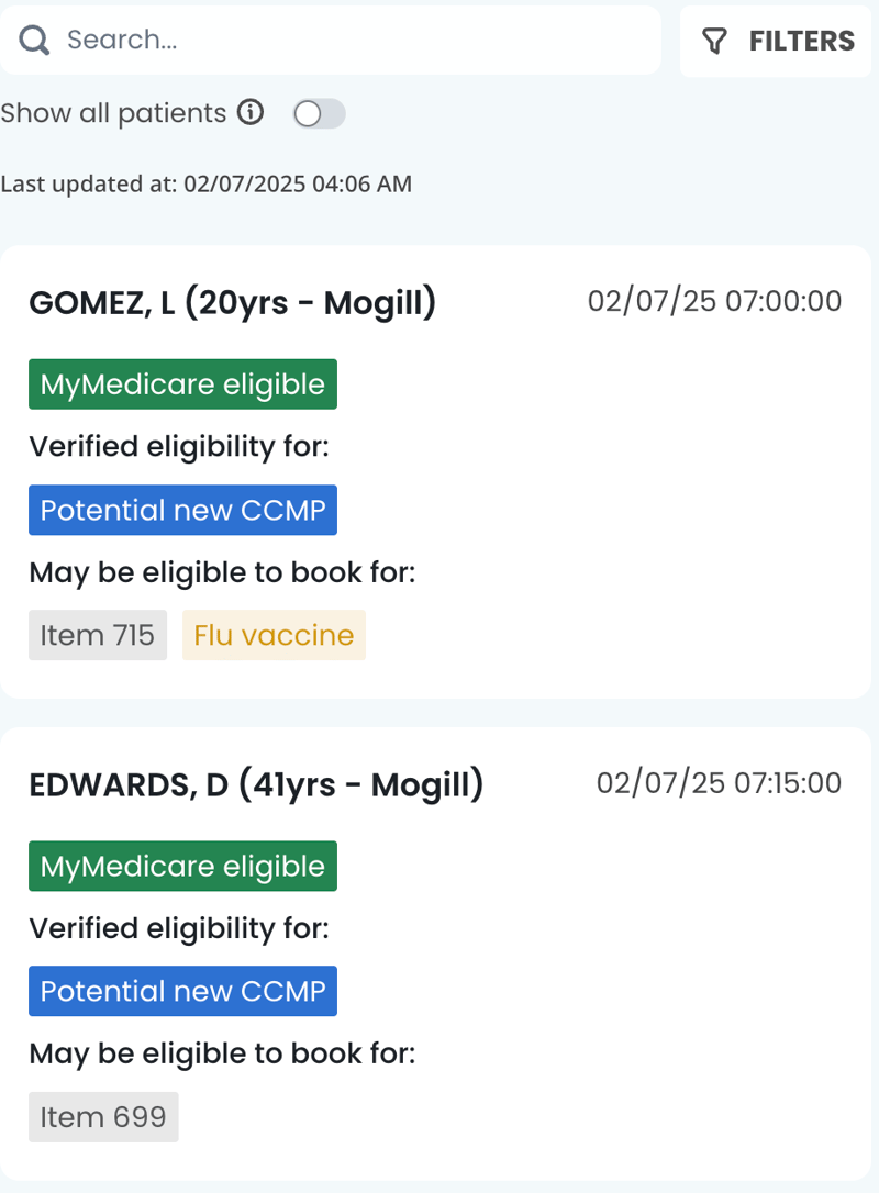 Chronic Condition Management items and workflow (Potential new CCM ...