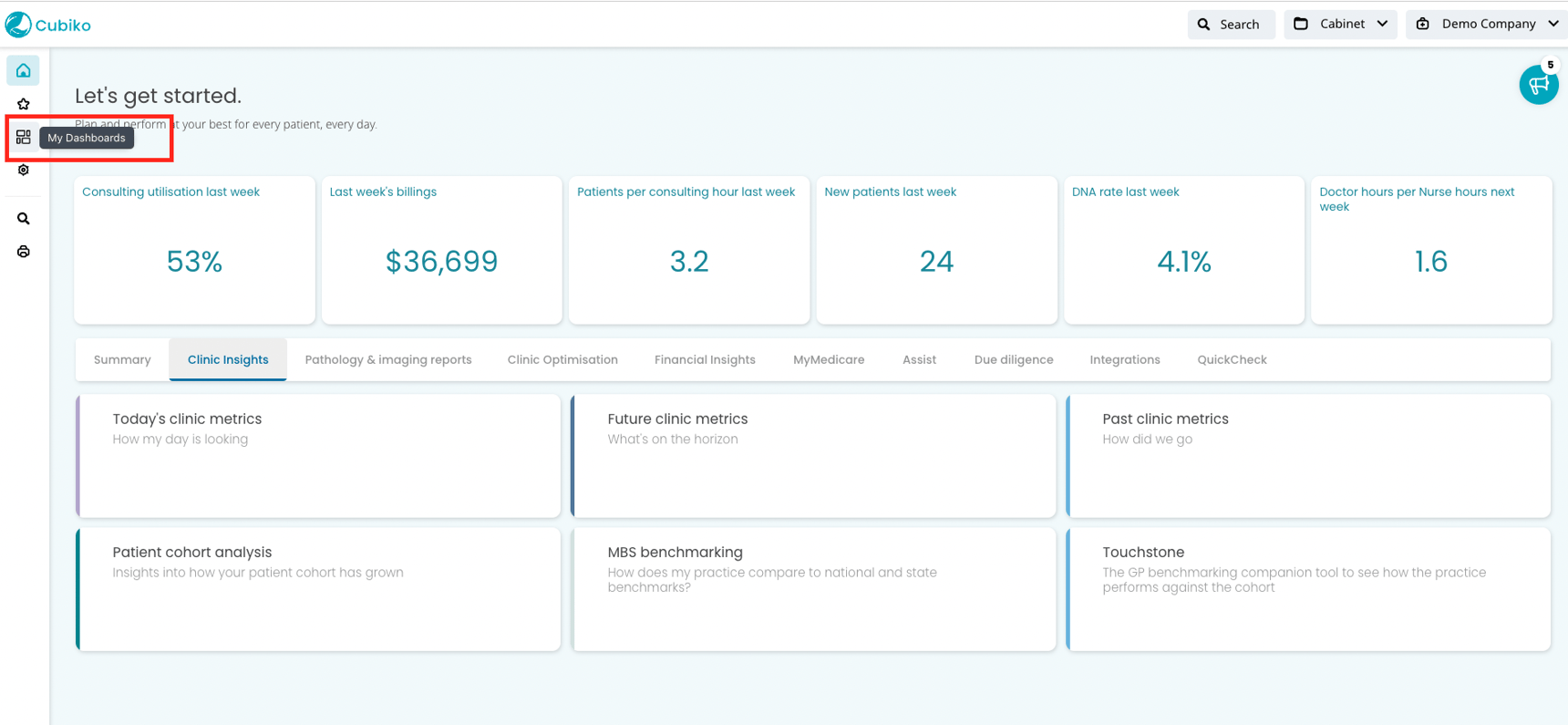 Setting up My Dashboards