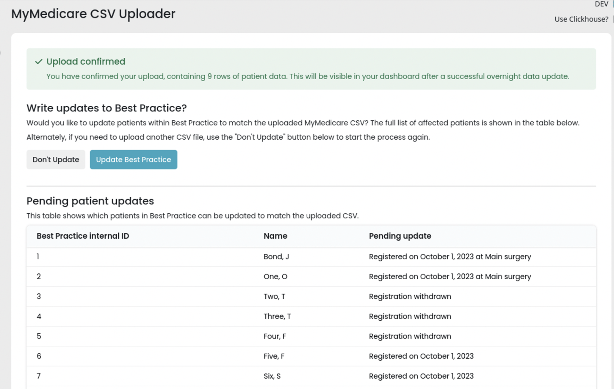 MyMedicare - Guide to exporting and importing the CSV patient list into Cubiko