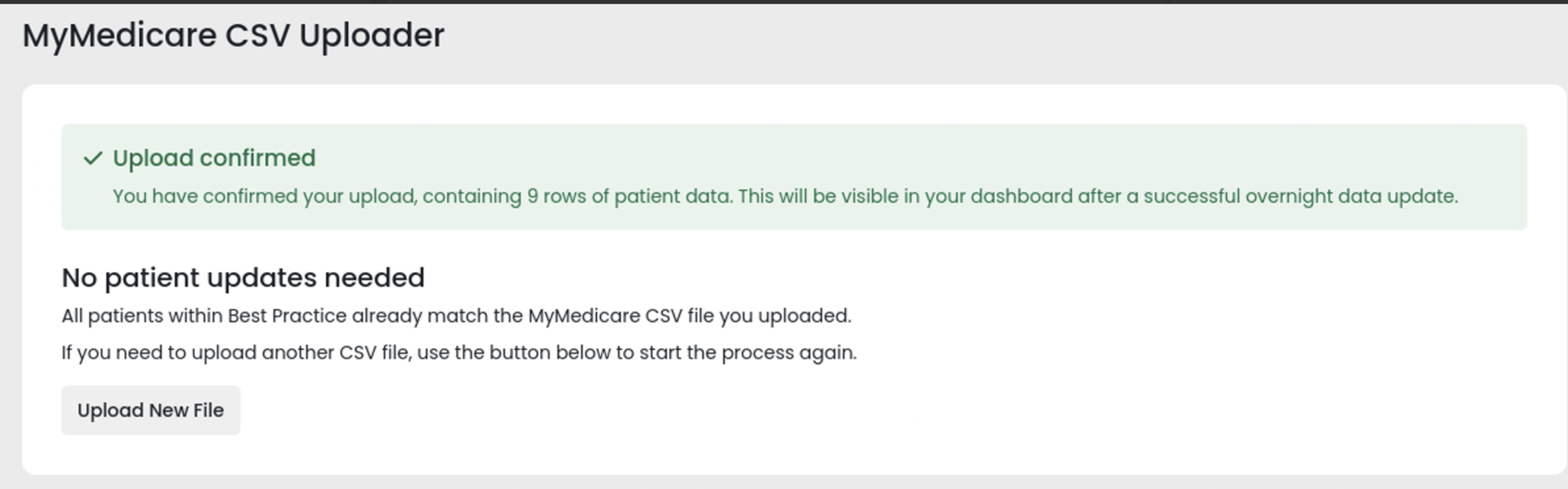 MyMedicare - Guide to exporting and importing the CSV patient list into Cubiko