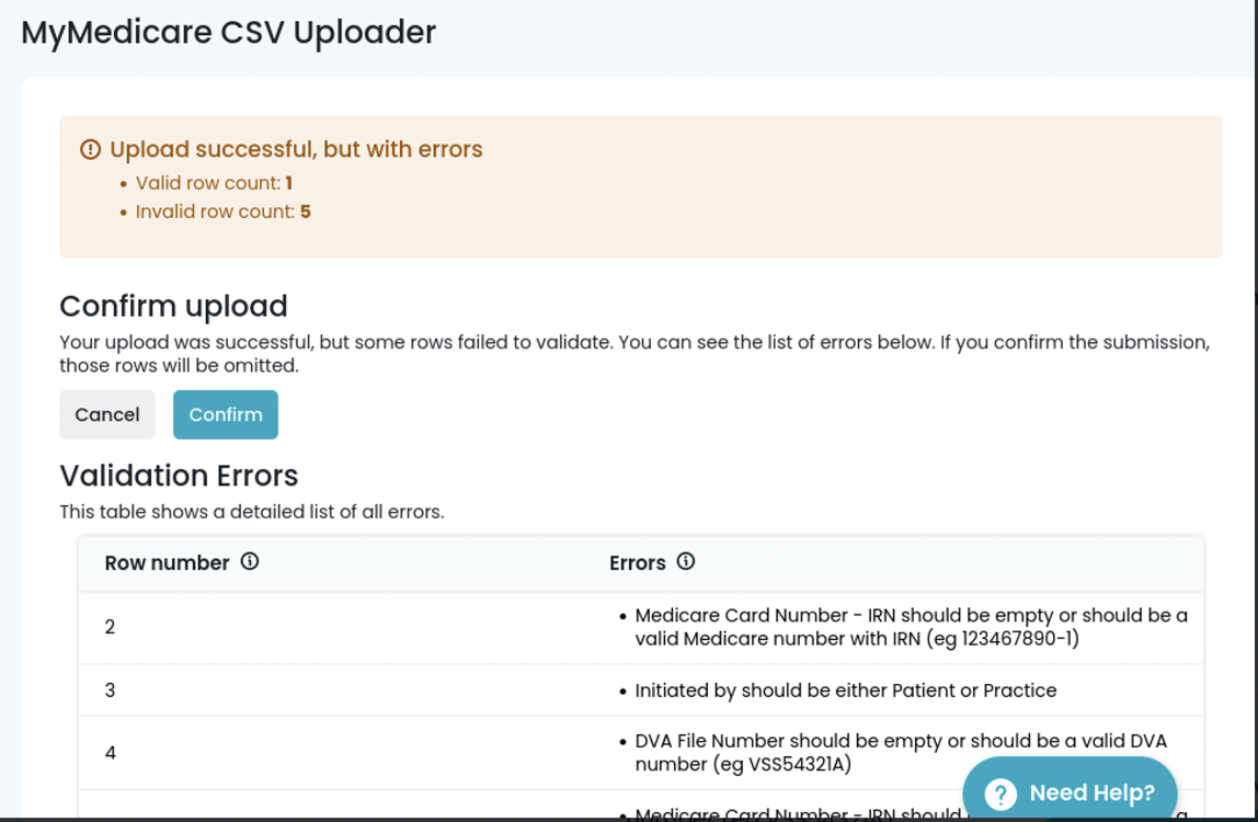 MyMedicare - Guide to exporting and importing the CSV patient list into Cubiko