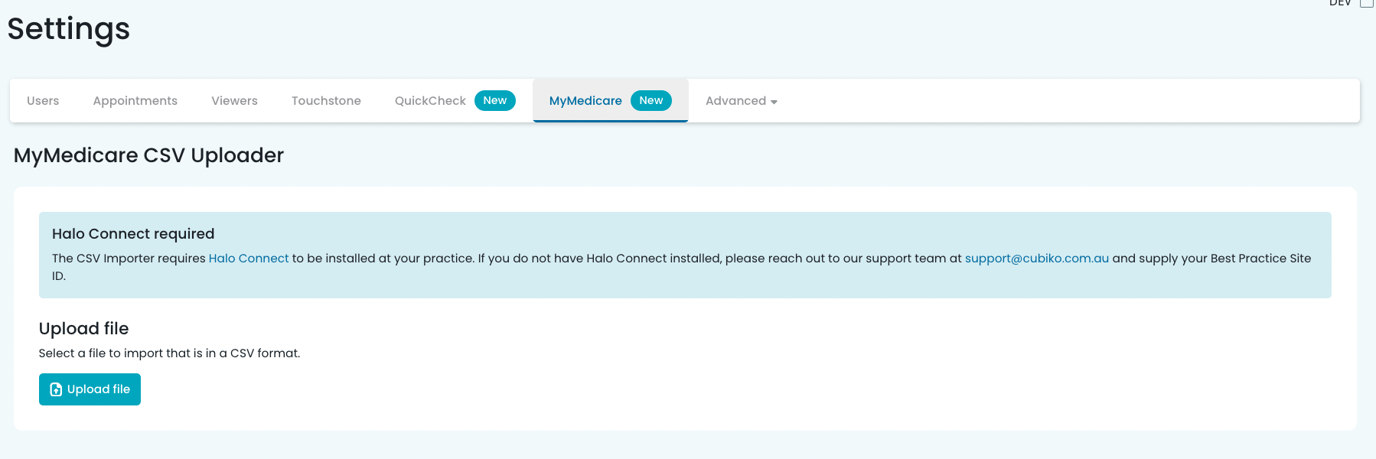 MyMedicare - Guide to exporting and importing the CSV patient list into Cubiko