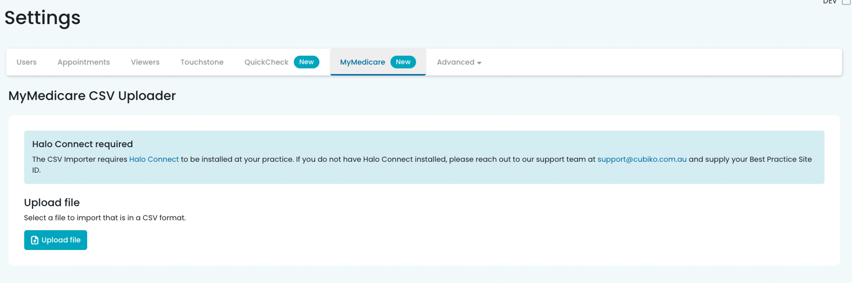 MyMedicare - Guide to exporting and importing the CSV patient list into Cubiko
