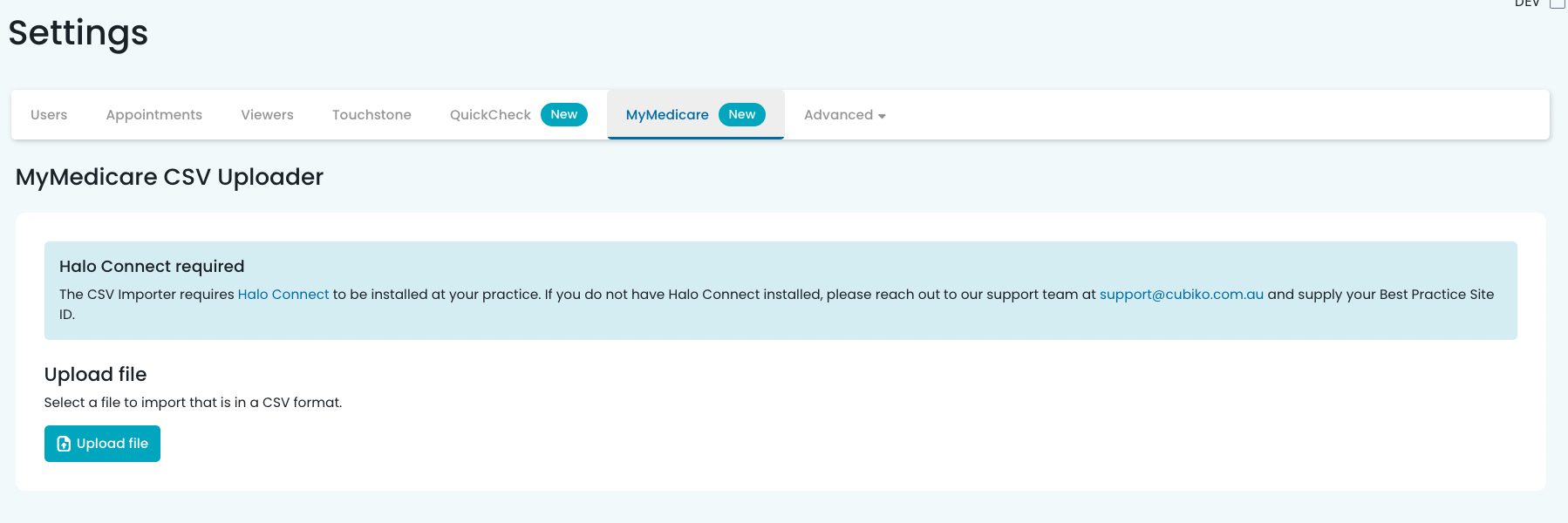 MyMedicare - Guide to exporting and importing the CSV patient list into Cubiko