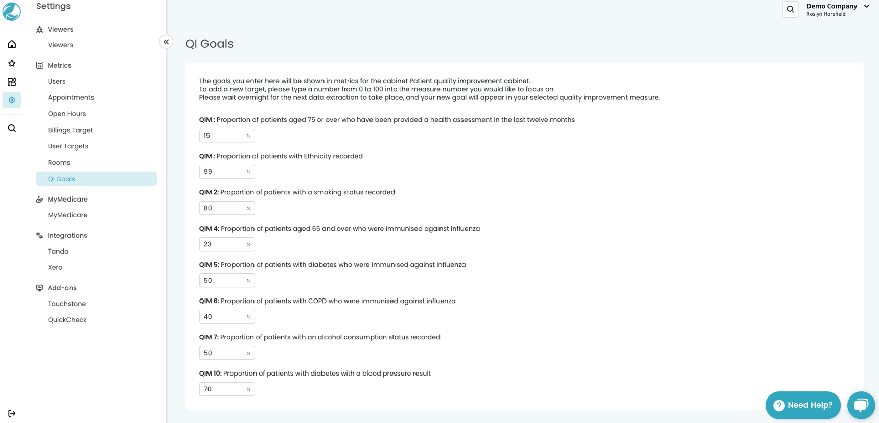 Bp & MD - Completing Cubiko Settings