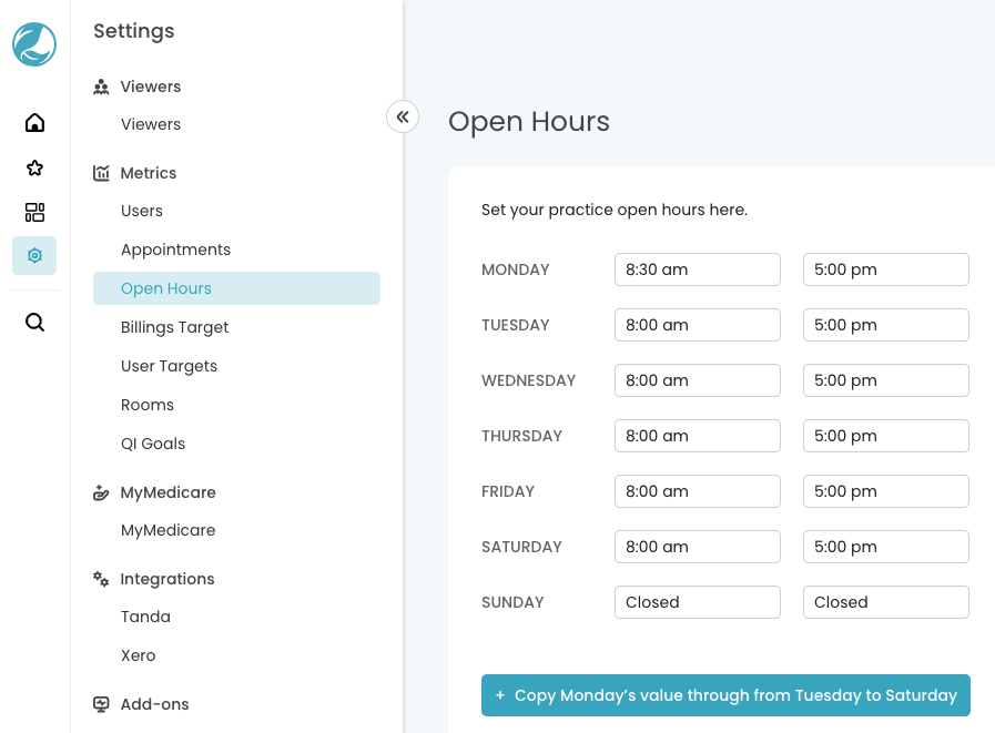 Bp & MD - Completing Cubiko Settings