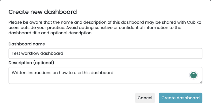 Setting up My Dashboards